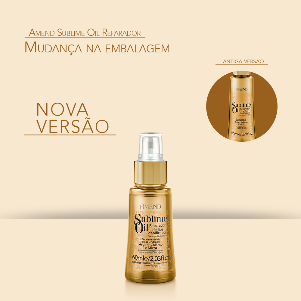 Óleo Reparador Amend Sublime Oil 60ml